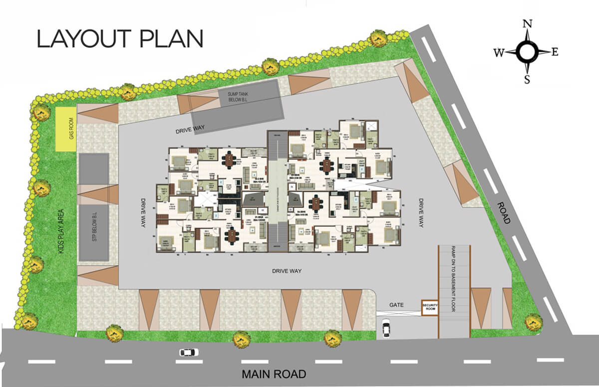 2/3 BHK Luxury Apartments & Flats Kottayam | Confident Blueberry