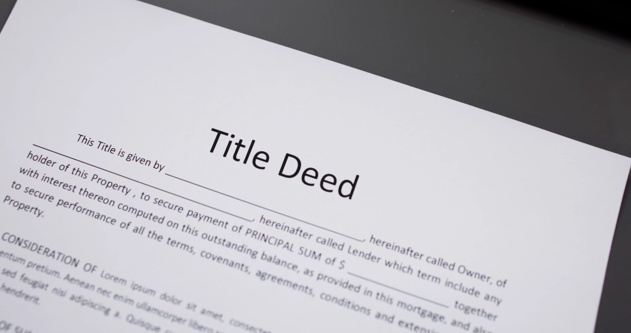 What is a Title Deed? Types, Importance & Securing Ownership